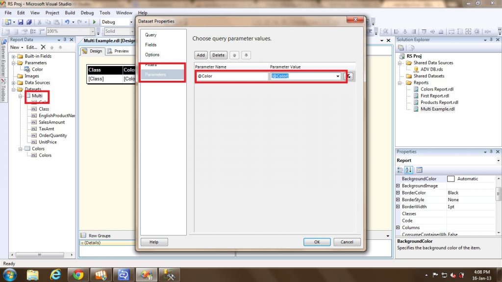 Multi valued Parameters using Stored Procedures in SSRS Reports | Msbi Guide