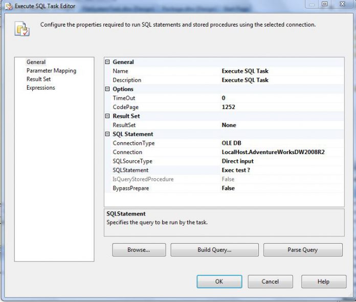 Input Output And Return Values In Ssis Execute Sql Task Msbi Guide