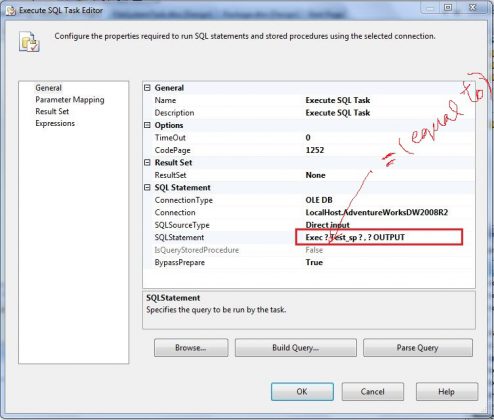 Input, Output and Return Values in SSIS Execute Sql Task | Msbi Guide
